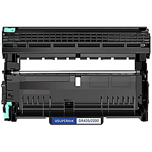 SuperInk Compatible Drum Unit Replacement for Brother DR420 DR-420 to use with HL-2240d HL-2270dw HL-2280dw MFC-7240 MFC-7360n MFC-7460DN MFC-7860dw DCP-7065DN IntelliFax 2840 2940 (Black, 1-Pack)