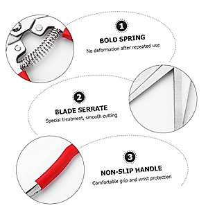 TEHAUX 2pcs Gardening Shears Multipurpose Tool Left Right Hand Scissors Pruning Shears Pruning Secateurs Scisors Tools Flowers Plants Grafting Tool Fruit Tree Clippers Stainless Steel