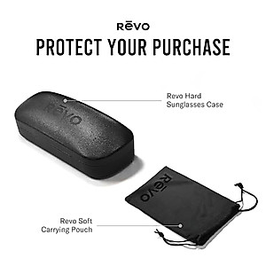 Revo Sunglasses Descend N: Polarized Serilium+ Lens with Rimless Rectangle Frame, Crystal Brown Frame with Terra Lens