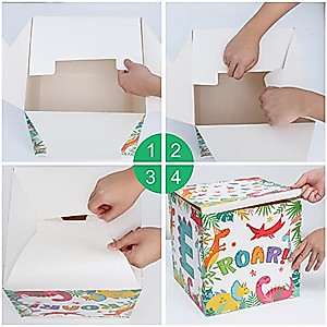 1st Birthday Balloon Box Decorations, One Boxes for 1st Birthday Boys, Dinosaur Birthday Party Supplies Balloon Boxes Dinosaur Birthday Banner Dinosaur Party Favors First Birthday Decorations for Boy