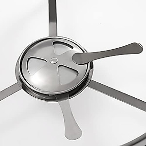 Chafing Dish Stainless Steel Round Durable Buffet Warmer Tray Durable Frame with Lid and 3L/3.17Qt Chafing Fuel Holder for Kitchen Party Dining Buffet-Without Water Pan