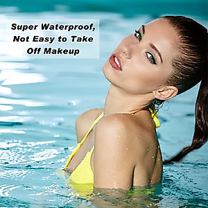 12 Pairs Eyeliner Stickers with Eyelash Reusable Waterproof Glitter Eyeliner Eyelash Stickers Self-adhesive Eye Liners Strip Stickers Eye Makeup Tool for Girl Make up Cosplay (Green, Black, Purple)