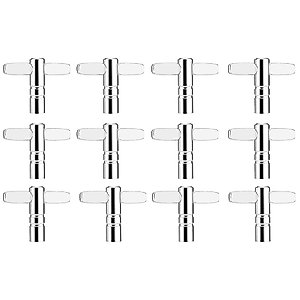 Set of 12 Silverline T-Type Drum Keys - Standard Universal Steel Drum Head Tuning Key Set