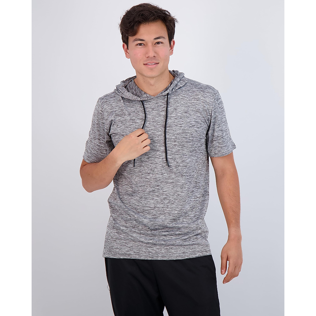 3 Pack: Mens Dry Fit Moisture Wicking Short Sleeve Active Athletic Hoodie Pullover Sweatshirt Workout Running Fitness Gym Sports Casual Tee Outdoor Summer Hiking Beach Outfit- Set 5, M