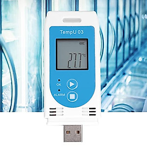 Digital USB Temperature Data Logger Reusable Cold Chain Shipping Temperature Monitor with LCD Screen