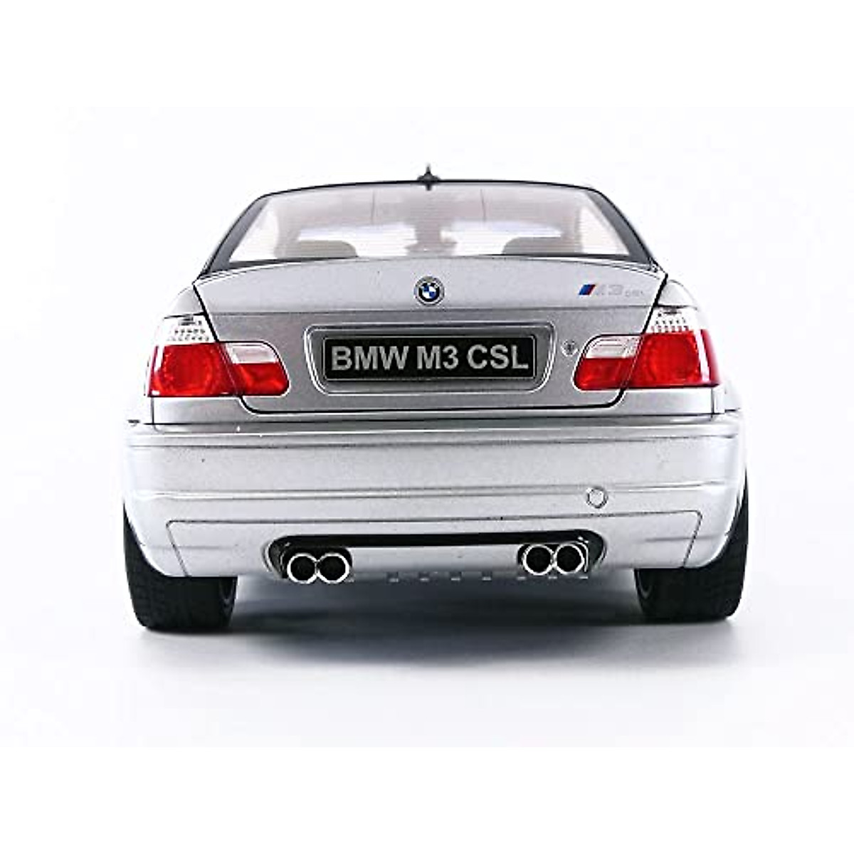 Solido S1806503 1:18 2003 BMW E46 CSL Coupe-Silver Grey Collectible Miniature car