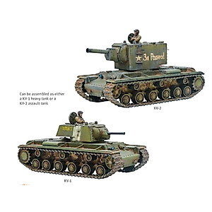 Warlord Bolt Action Soviet KV1/2 Heavy Tank 1:56 WWII Military Wargaming Plastic Model Kit, Small
