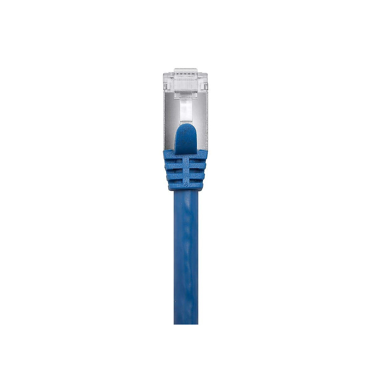 Monoprice 113658 Cat7 Ethernet Patch Cable - 3 feet - Blue | Flexboot RJ45 Stranded 600Mhz S/FTP CMX Pure Bare Copper Wire 26AWG - Entegrade Series