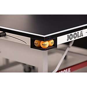 JOOLA Rally TL - Professional MDF Indoor Table Tennis Table w/ Quick Clamp Ping Pong Net & Post Set - 10 Minute Easy Assembly - Corner Ball Holders - Ping Pong Table w/ Playback Mode,