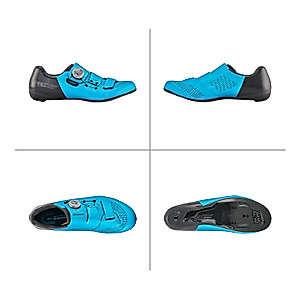 SHIMANO SH-RC502W Lightweight Women’s Road Cycling Shoe Packed with Pro Features, Turquoise, 9-9.5