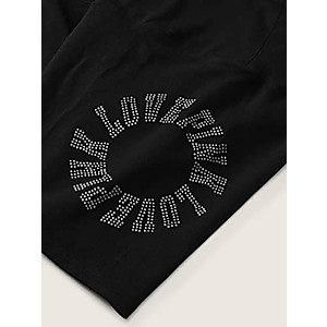 Victoria's Secret Pink 6" Cotton High Waist Biker Shorts, Black, X-Large