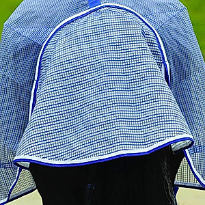 WeatherBeeta ComFiTec Ripshield Plus with Belly Wrap Detach A Neck, White/Blue, 66"