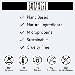 Botanist Moisturizing Hair Conditioner Treatment, Natural & Organic Japanese Haircare for Dry & Frizzy Hair, Botanical Scalp Treatment with Pump, Grapefruit & Sage, Scalp Cleanse, 17.2 Oz / 490g