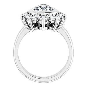 3 CT Pear Cut VVS1 Colorless Moissanite Engagement Ring Set for Women Bridal Rings Set Handmade Bezel Moissanite Wedding Gifts Anniversary Promise for Love 925 Sterling Silver