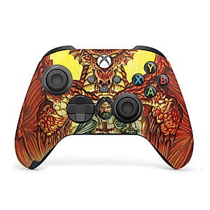 Head Case Designs Officially Licensed Ed Beard Jr Knight Templar Friendship Dragons Vinyl Sticker Gaming Skin Decal Cover Compatible with Xbox Series X Console and Controller Bundle