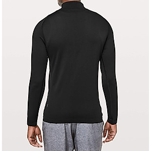 lululemon Mens Metal Vent Tech 1/2 Zip Long Sleeve Shirt (Black, XL)