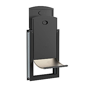 HARDLIGHT Extra Large Dog Door with Locking Panel, Pet Door, Tunnel Adjustable, Magnetic Flap Dog Door for Door, Strong and Rugged, for Pets up to 220lbs