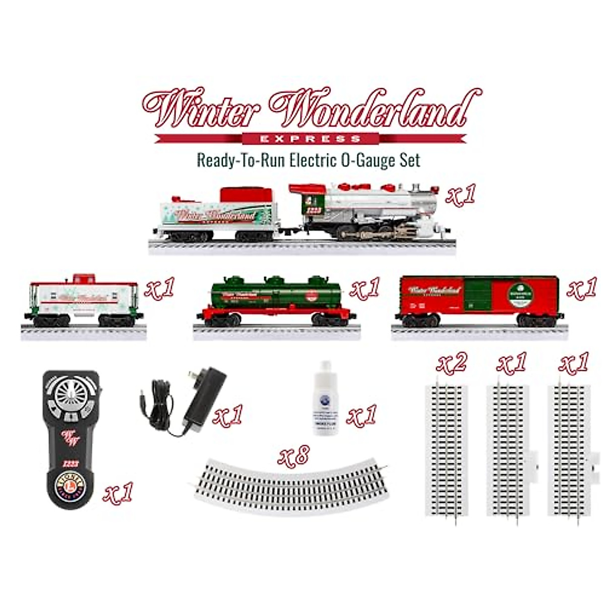 Lionel Winter Wonderland LionChief 5.0 Electric O Gauge Train Set with Bluetooth & Remote One Color