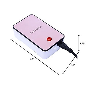 Safety Energy-Saving Heater Mini Portable Room Office Desktop Electric Fan Heater Air Warmer Pink