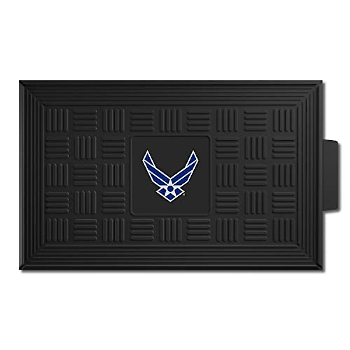 FANMATS - 13408 Fanmats Military 'Air Force' Medallion Door Mat,Multi-color,19"x30"