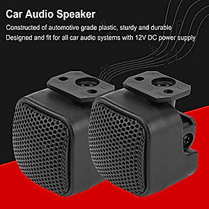 Acouto Car Audio Tweeters 1 Pair Universal Square Car Audio Speaker Super Power Loud Tweeters Rectangle Dome Tweeters for Car Audio