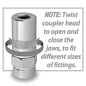 Performance Tool W54211 18-Inch Flex Grease Gun Hose Extension With Coupler, 4,500 Working PSI (1/8 NPT)