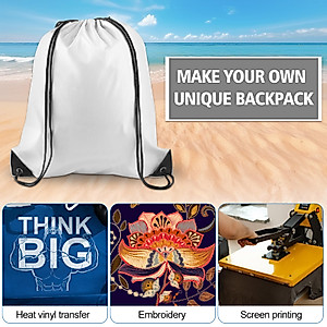 KUUQA 15Pcs Multicolor Drawstring Backpack Bag Cinch Sack Pull String Bags Bulk