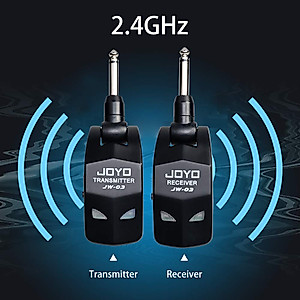 JOYO JA-02 II Small Practice Guitar Amplifier and JW-03 Wireless Guitar System with JT-09 Tuner