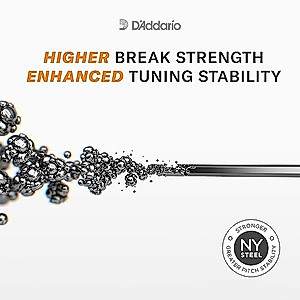 D'Addario Bass Guitar Strings - NYXL Bass Strings - NYXL45130 - Unrivaled Strength, Tuning Stability, Enhanced Response - For 5 String Bass Guitars - 45-130 Regular Light 5-String, Long Scale