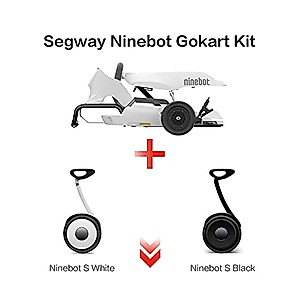 Segway Ninebot GoKart Kit, Outdoor Race Pedal Go Karting Car for Kids and Adults, Adjustable Length and Height, Ride on Toys