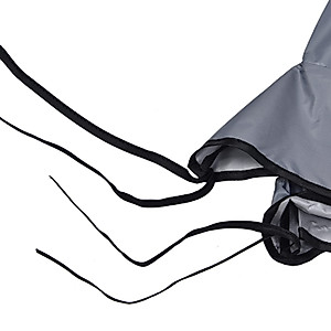 Oumefar 3 Seater Swing Cushion Cover Lightweight Swing Seat Cover Swing Cushion Replacement for Garden for Patio(Gray)