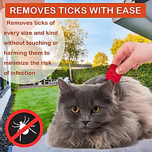 Rendasun Remover Tool, Quick and Safe, and Reliable Suitable for Pets, Animals, and Humans, Essential Remover Tool for Portable Outdoor Living (5 Pack Orange Red Blue Green Silver)