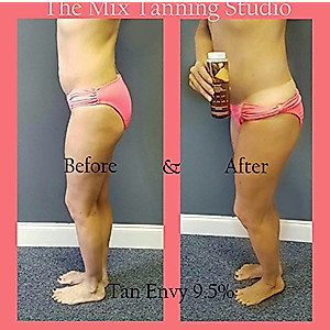 Tan Envy European Blend Dark 11.5% DHA Sunless Airbrush Spray Tanning Solution 32 oz