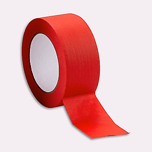Lichamp Wide Red Painters Tape 2 inches, 1pc Medium Adhesive Red Masking Tape, 1.95 inches x 55 Yards