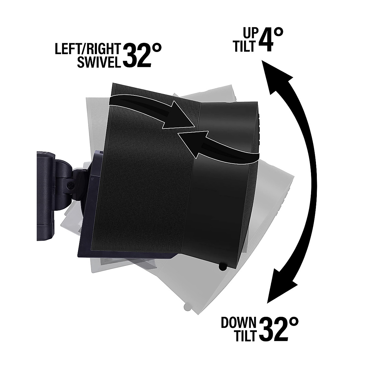 Sanus Pair Black Speaker Mount for Sonos Era 300 - OSWME32-B2