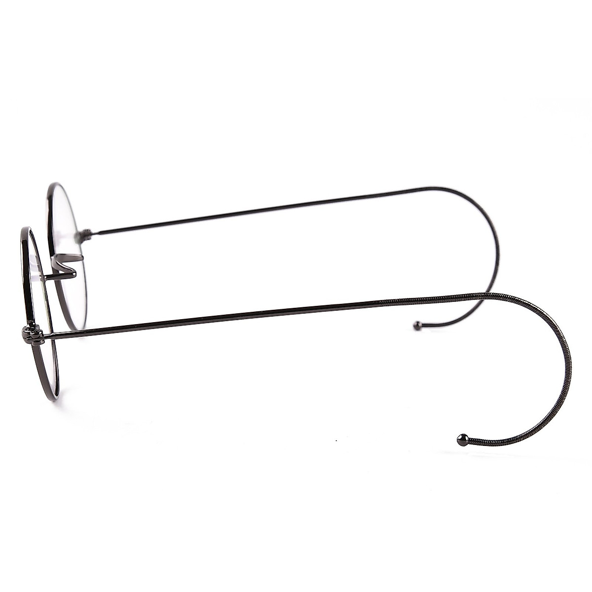 Agstum Retro Small Round Optical Rare Wire Rim Eyeglasses Frame (Gunmetal, 43)