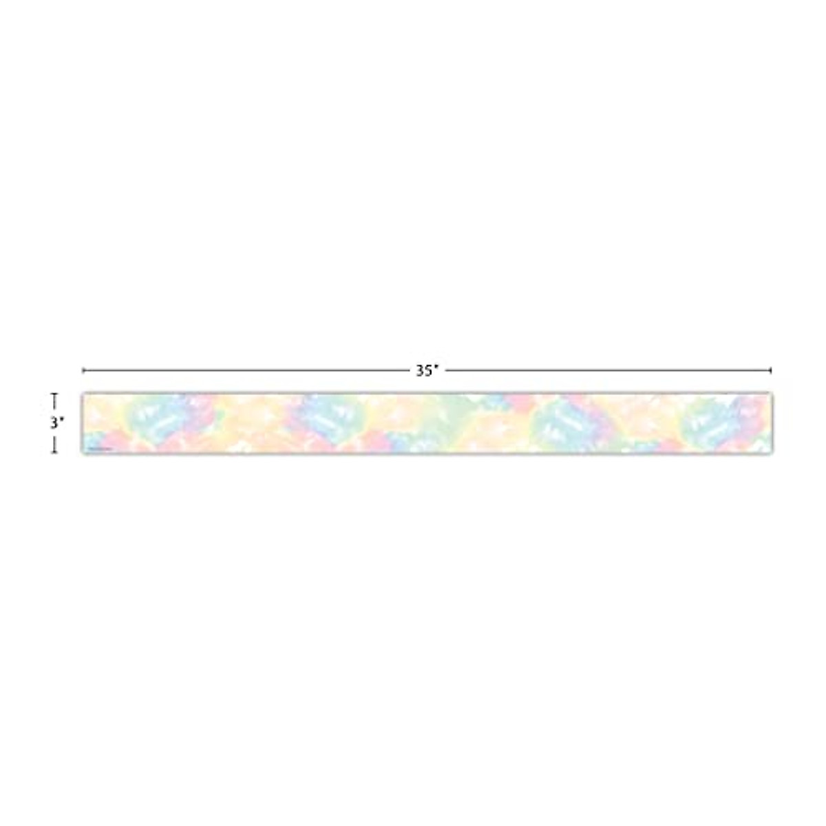 Teacher Created Resources Pastel Pop Tie-Dye Straight Border Trim, 35 Feet