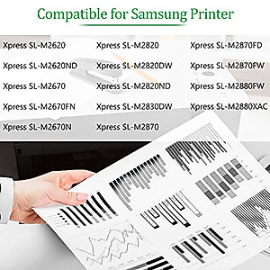 greencycle 4 Pack Black Toner Cartridge Replacement Compatible for Samsung MLT-D115L D115L SL-M2820DW SL-M2870FW SL-M2880FW Xpress M2670 M2820 M2870 Laser Printer