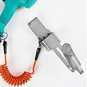 Gadpiparty Waist Tool Rack Waist Hanging Rack Utility Pouch Garage Tool Hooks Hangers Waist Tool Bag Tool Carrying Rack Electric Mounting Pole Garage Hooks Heavy Duty Stainless Steel Silver