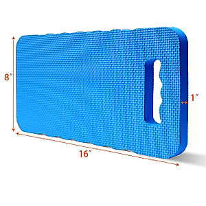 Gardzen 6-Pack Garden Kneeling Cushions - For Gardening, Baby Bath, Yoga, Pilates, Exercise, 16"x8"x1", Blue