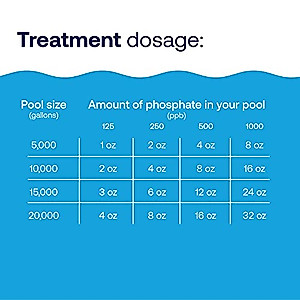 HTH 67069 Swimming Pool Care Phosphate Remover - Clears Cloudy Water and Prevents Algae Growth