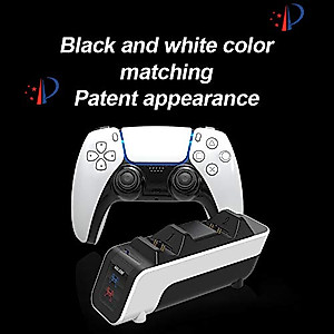 Kouzin Suitable for PS5 Fast Charge Charging Base Gamepad Charger Base