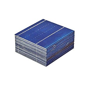 SUNYIMA 100pcs Mini Solar Cells 0.5V 0.4W Micro Thin Polycrystalline Silicon Solar Panels DIY 52 x 52mm/2x2inch