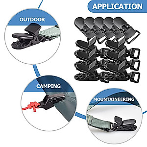 BESPORTBLE 20pcs Tent Buckle Clip Tent Clamps Tent Tarp Clips Tarp Clips for Outdoor Awning Tent Clips Tent Fasteners Awning Tent Fixers Canopy Tarp Clips Windproof Tent Clips