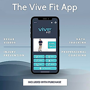 Vive Ankle Ice Pack Wrap - Foot Cold/Hot Compression Brace - Adjustable Freeze Support For Cooling/Heating Achilles Injuries, Tendonitis, Plantar Fasciitis, Sore Feet, Inflammation, Muscle Sprain