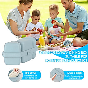 HIBILDER 6 in 1 Onigiri Mold Triangle Sushi Mold Once Quickly Make 6pcs Sushi - Multifunctional Rice Ball Mold for Making and Storing Sushi