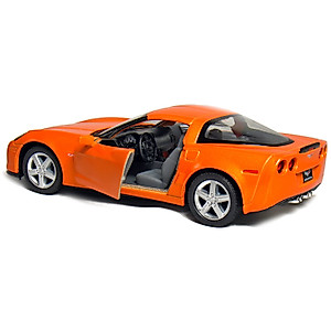 Set of 4: 5" 2007 Chevy Corvette Z06 1:36 Scale (Blue/Orange/Red/Yellow)