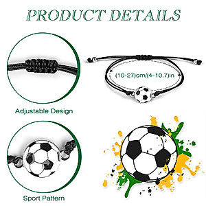 ALFUN Soccer Gifts Set for Kids, Soccer Blanket 50"*60", 50 Pieces Soccer Stickers, Soccer Bracelet & Greeting Card, Soccer Gift Bags for Boys Girls