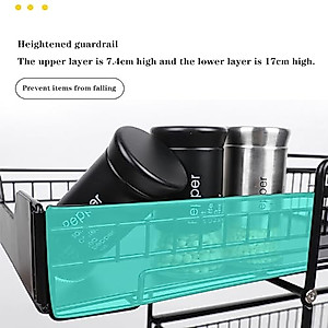 SLDMJFSZ Under Sink Organizers and Storage,2-Tier Sliding Kitchen Cabinet Organization,Multi-Purpose Under Sink Shelf,Black/White,White,Small