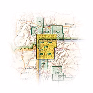 Yellowstone National Park Map (National Geographic Trails Illustrated Map, 201)